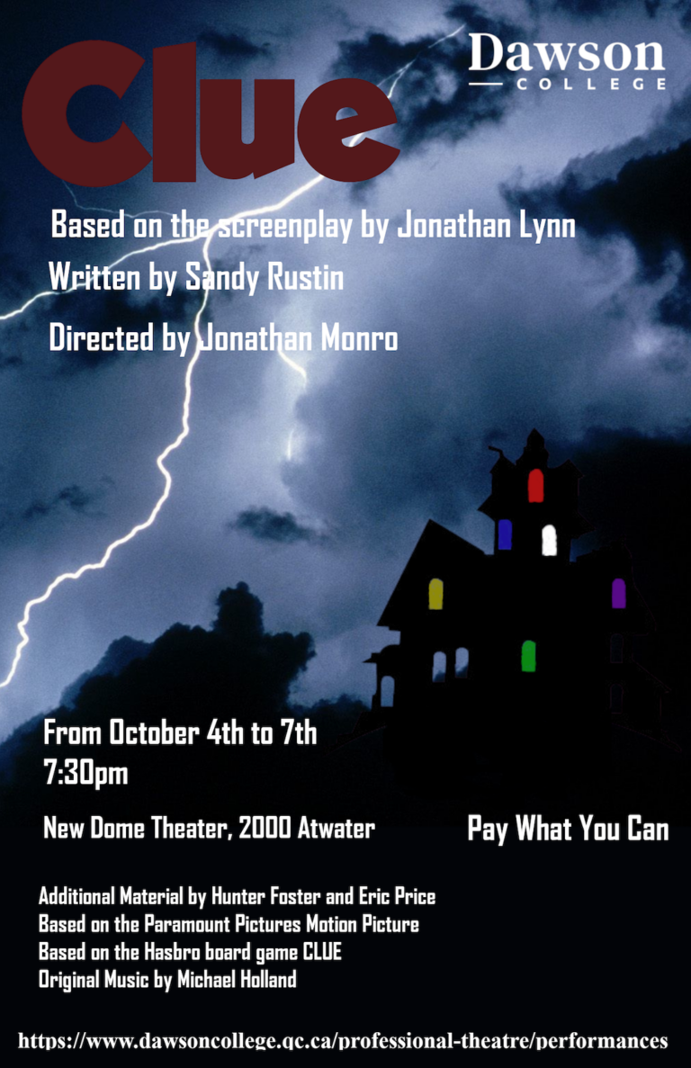 Clue – Professional Theatre (Acting)