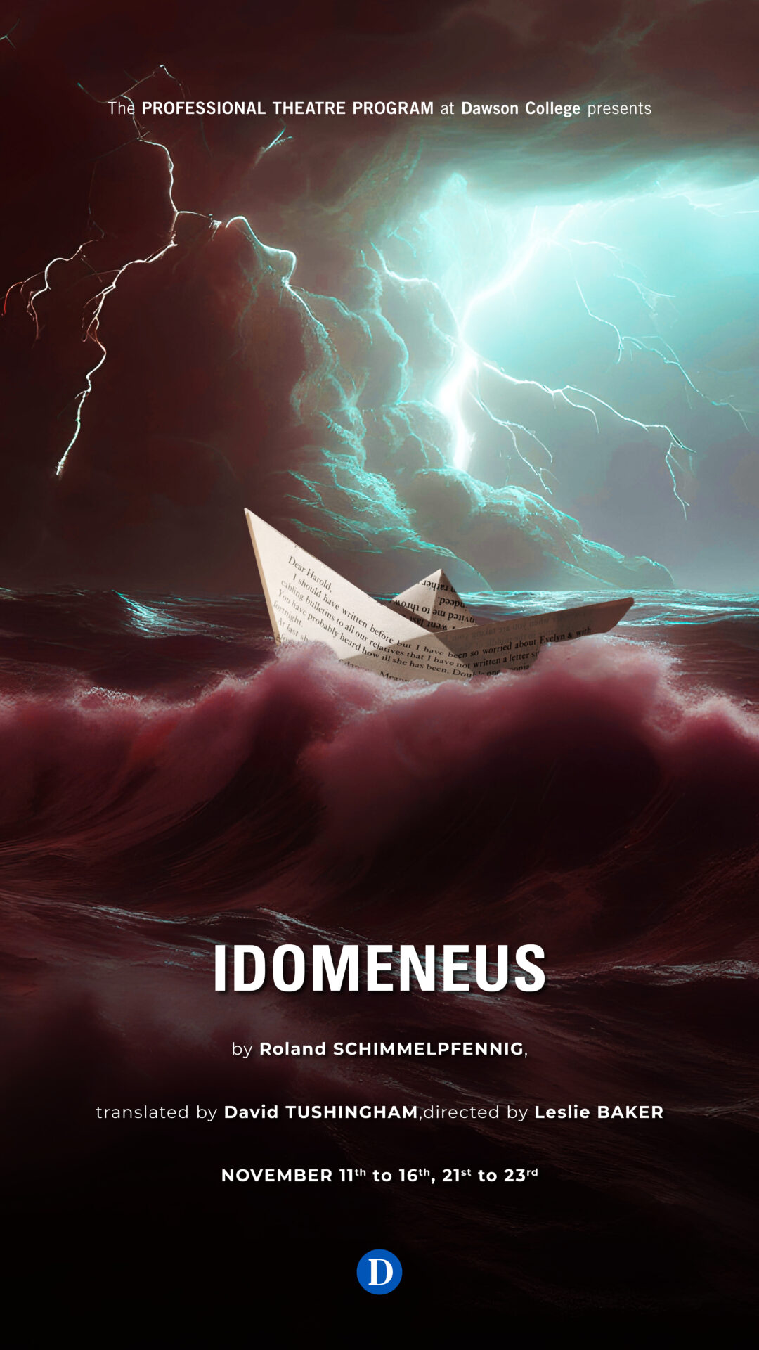 Idomeneus – Professional Theatre (Acting)